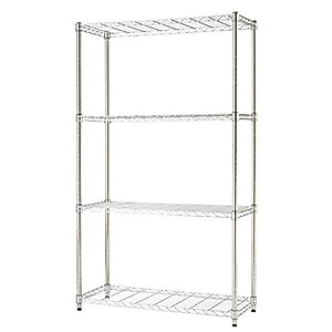TRINITY 4 Tier Stainless Steel Wire Shelving Max weight 635kg