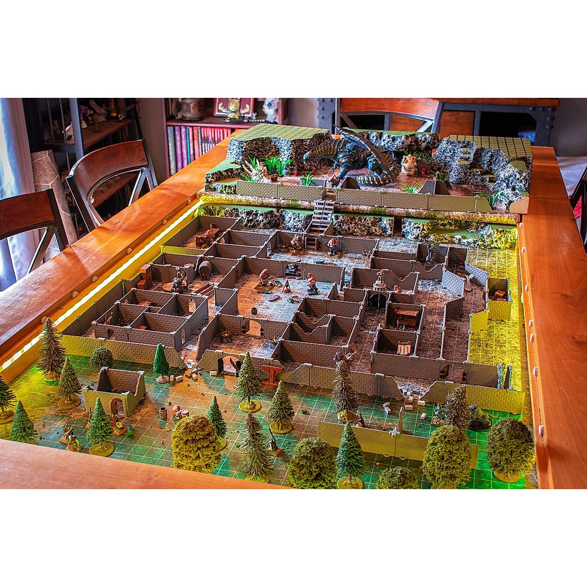 Dirt Cheap Dungeons Modular Dungeon System - Legend Set (Extra Large): RPG Terrain Building for Dungeons & Dragons, Pathfinder, War Gaming, and More!