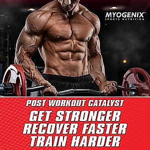 Myogenix Aftershock Post Workout, Unlimited Muscle Growth | Anabolic Whey Protein | Mass Building Carbohydrates | Amino Stack Creatine and Glutamine Plus BCAAs | Fruit Punch 2.64 lbs