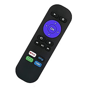 Remote Control Replaced for Roku 1 2 3 4 HD LT XS XD Roku Express 3900R Premiere 4620XB 4210XB 3900R 2500R 2700R 2450XB w/Channel Shortcut Buttons, NOT Support for Any Roku Stick or Roku TV