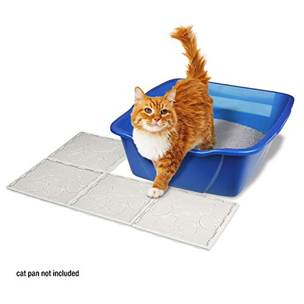 Van Ness Pets Trackless Cat Litter Mat Tiles, Customizable And ExpAndable, Set of 4 Tiles
