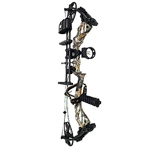 SAS Feud X 30-70 Lbs 19-31" Draw Length Compound Bow Pro Package for Hunting Field Target (Camo)