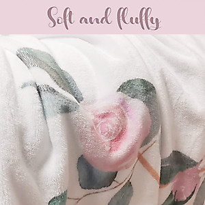 Baby Milestone Blanket for Baby Girl, Baby Monthly Milestone Blanket Girl, Newborn Baby Blankets for Girls Months Photography Background, Baby Growth Chart Blanket, Floral Nursery Blanket