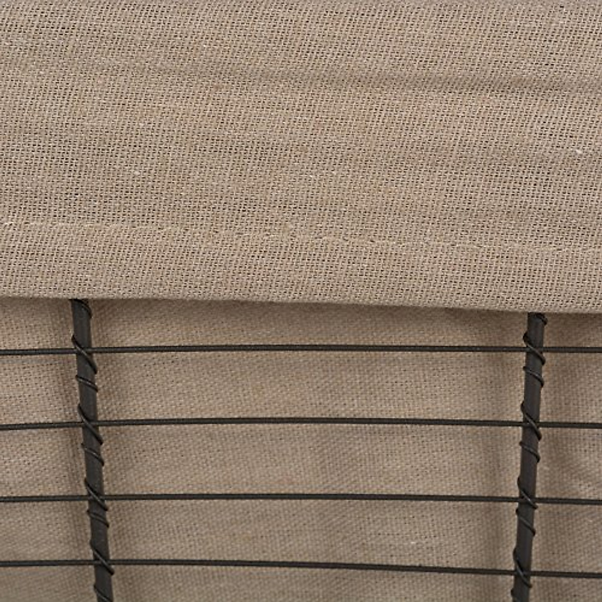 DII Farmhouse Chicken Wire Storage Baskets with Liner, Small, Vintage Taupe, 9x7x6", 3 Piece