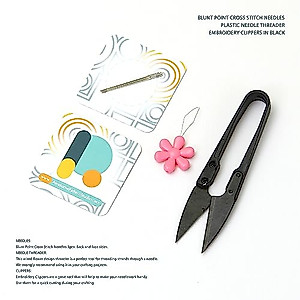 Oklahoma Collection CS1863 - Counted Cross Stitch KIT#2 Prime. Set of Threads, Needles, AIDA Fabric, Needle Threader, Embroidery Clippers and Printed Color Pattern Inside.