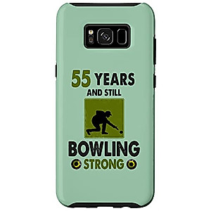 Galaxy S8+ Lawn Bowls 55th Birthday Idea For Men & Funny Lawn Bowling Case