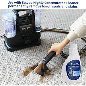 Slevoo Carpet Cleaner Machine 10.5Kpa Strong Suction, 400W Powerful Motor, Portable Upholstery Cleaner with Spot & Stain Remover for Pet Accident, Rugs, Carpet and Upholstery, Black