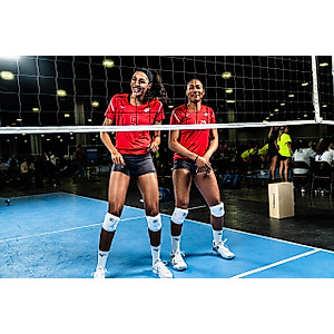 Mizuno Women's Techno VII Short Sleeve Volleyball Jersey, Royal, Large