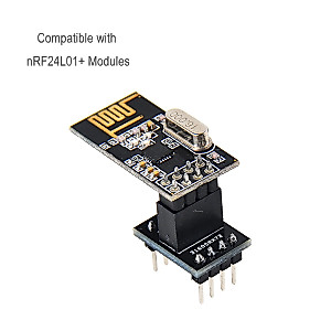 MakerFocus 5pcs NRF24L01+ Adapter ESP8266 ESP-01 Adapter Module for NRF24L01+ 2.4GHZ Wireless Transceiver Module and ESP8266 ESP-01 WiFi Module