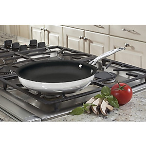 Cuisinart 722-24NS Chef's Classic Nonstick Stainless 10-Inch Open Skillet