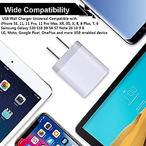 USB Wall Charger, Cube Charger 2 Port Charging Box 4Pack 2.1A/5V Home Travel Charger Plug USB Power Adapter Charging Station Base for iPhone 14 13 12 11 Pro Max XR XS X 8 7 6 Plus, iPad, iPod,Samsung