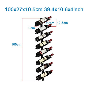 LAXF-Shelf Wall Mount Wine Bottle Storage Rack, Wall Mounted Wine Rack,Cork Storage Store Red, White, Champagne, Home & Kitchen Décor Storage Rack Display