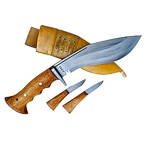 Authentic Kukri - 8" Iraqi Operation Issue Blade - Traditional Hand Forged Full Tang - EGKH Factory Outlet in Nepal - Ready to use Outdoor Knives - Balance water tempered - High Carbon Steel