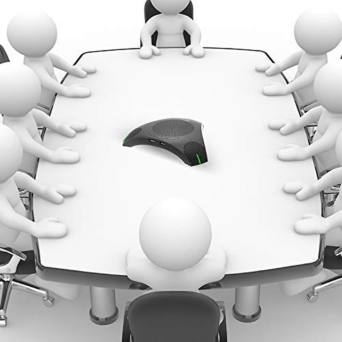 Video Conference Camera 3X Optical Zoom Full HD 1080p HD-SDI HDMI USB PTZ Conference Room Camera for Business Meetings and Conference Microphone Omnidirectional Spaeker