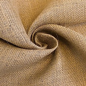 AK TRADING CO. Natural Burlap by The Yard - 60" Wide - 100% Jute Fabric - Natural