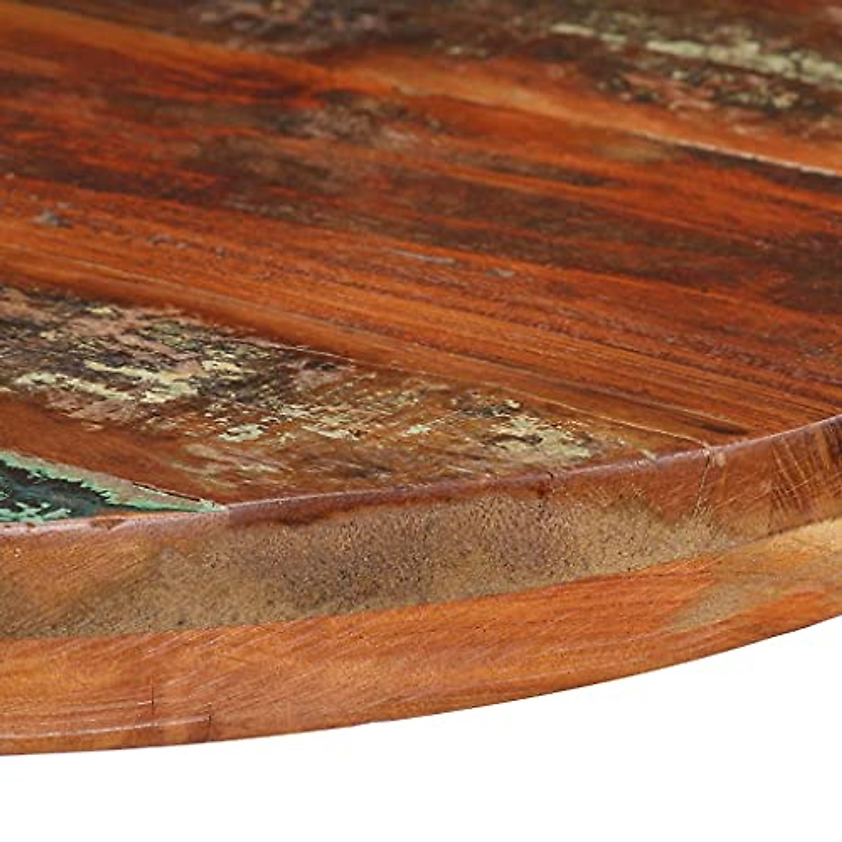 WHOPBXGAD Bistro Table Round,Wooden bar Table, Kitchen Table Suitable for Living Room, Dining Room, Bistro Table,Ø23.6"x29.5" Solid Reclaimed Wood