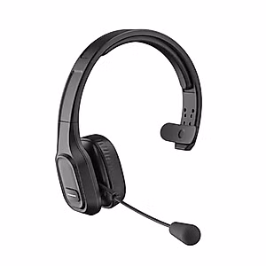 COMEXION Trucker Bluetooth Headset V5.0, Wireless Headset with Noise Canceling&Mute Microphone for Cell Phones, On Ear Bluetooth Headphone for Computer, Zoom Meetings, Skype, Home Office