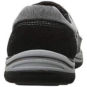 Skechers Men's Expected Avillo Moccasin, Black, 9.5 Medium US