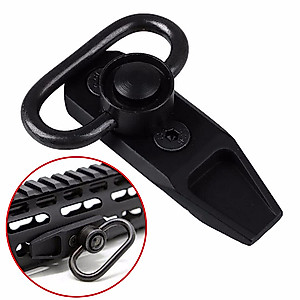 Alloy Black Tactical M Lok Modular Direct Attachment M-lok Quick Detach QD Sling Swivel Mount Kit-Push Button