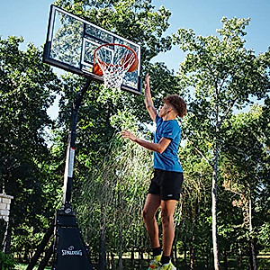 Spalding Momentous EZ Assembly 54" H-Frame Acrylic Portable Basketball Hoop