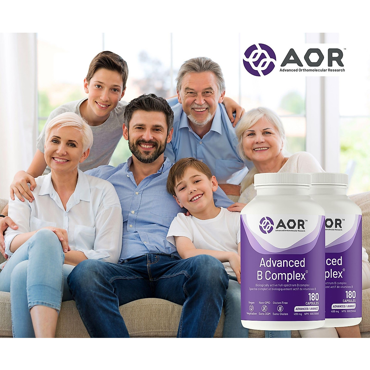 AOR SPO Aor Advan.B Complex Cap, 180 EA