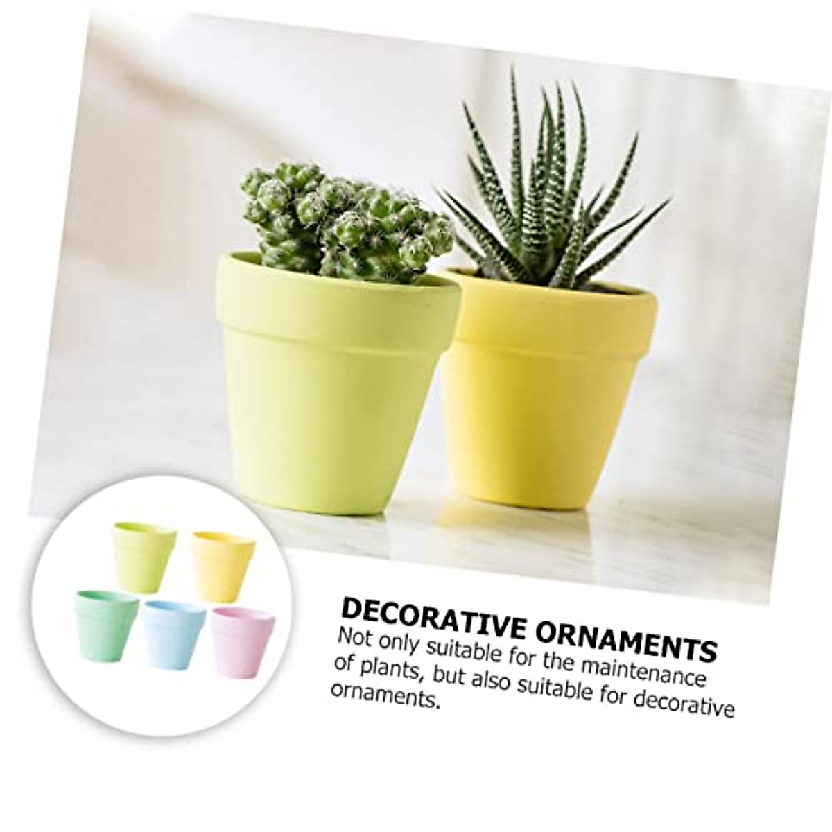 HANABASS 5pcs Bonsai Planting for Home Porcelain Landscape Planter Fleshy Green Vase Decoration Ceramic Pen Pink Flowing Xxcm Decorations Pot Pots Drainage Succulent Balcony Table Floral