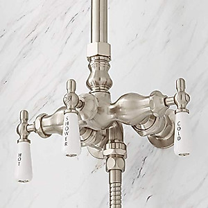 Signature Hardware 902867 Exposed Shower System with Shower Head and Handshower