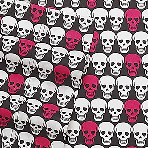 Betsey Johnson - Queen Sheets, Silky & Lightweight Bedding, Fade & Wrinkle Resistant (Skulls, Queen)