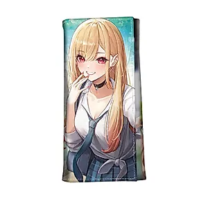 SZMLJH Marin Kitagawa Wallet for Anime My Dress up Darling Marin Kitagawa Long Wallet PU Leather Purse Pendant for Women Men (01)