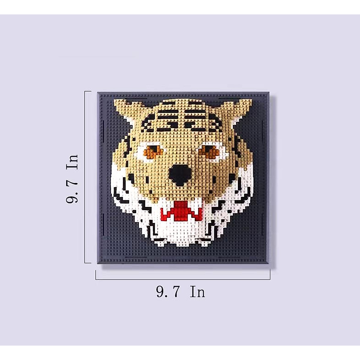 BDYDT Wall Art Tiger Building Blocks Set; A Wall Decor Set for Adults Who Love Creative Hobbies(2313 Pieces) Toys Gifts for Kid and Adult