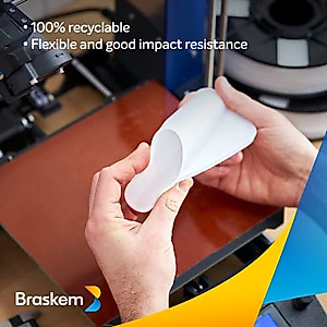 Braskem Polyethylene 3D Filament - FL300PE / 1.75mm / Natural White / 700g