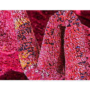 Unique Loom Medici Collection Vintage Botanical Traditional Red Area Rug (5' 0 x 8' 0)