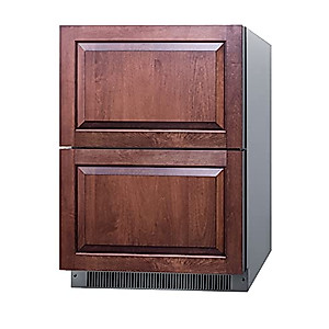 Summit Appliance ADRD24PNR 24" Wide 2-Drawer All-Refrigerator, ADA Compliant; Panel-ready Drawer Fronts (Panels NOT Included); 4.8 cu.ft Capacity; Door and Temperature Alarms; Frost-Free