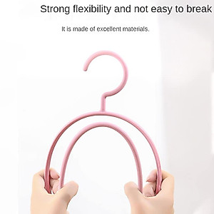 SHENGANG Clothes Hangers, 10PCs/lot Adult Non-Slip Hangers Semi-Circle Seamless Bold Hanging Hangers Wet and Dry Support Household Clothes Hangers (Color : Gray)