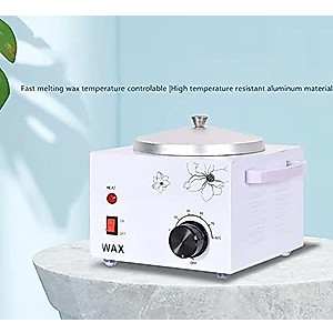 Single Pot Wax Warmer, Professional Electric Wax Heater Machine Facial Skin SPA Equipment with Adjustable Temperature Set