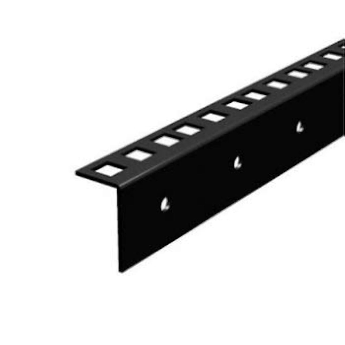 Penn-Elcom Rack Rails (12U) 21'' Length Square Hole/Sold as a Pair