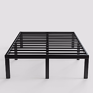 Novilla Full Size Bed Frame, 14 Inch Metal Platform Bed Frame Full Size with Storage Space Under Bed, Heavy Duty Steel Slat Support, Easy Assembly, No Box Spring Needed