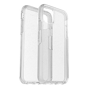 OtterBox iPhone 11 Symmetry Series Case - STARDUST (SILVER FLAKE/CLEAR), ultra-sleek, wireless charging compatible, raised edges protect camera & screen