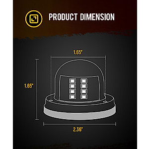 Partsam 2Pcs Marine Boat Light, Red Green LED Bow Navigation Lights, Deck Port Side Starboard Lights Sailing Signal Light for Pontoon Yacht Sailboat Speedboat Fishing Boats, IP67 Waterproof, DC 12V