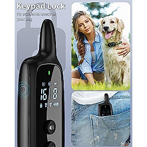 Dog Shock Collar for 2 Dogs, Dog Training Collar with Remote for Large Medium Small Dogs, Rechargeable E-Collar Waterproof Collars with 3 Training Modes, Range up to 3300Ft