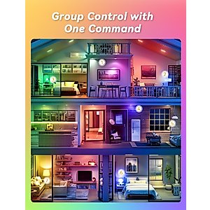AVACUBE 4 Pack GU10 Smart Bulbs for Track Lights, 4.7 Watts PAR16 Smart LED Bulb Compatible with Alexa Google Assistant SmartThings Siri, Color Changing, Music Sync, Timer, 2700-6500K