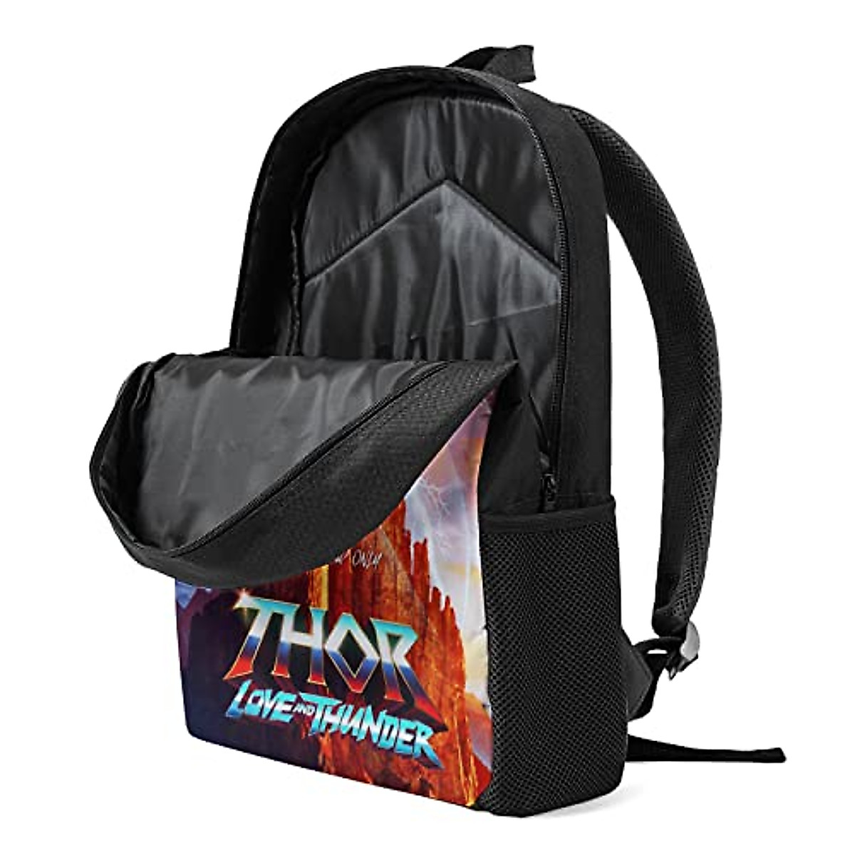 Crunowin 3D Printed Backpack Travel Bag Lightweight Backpack Novel Game Backpack Daily Backpack (Black1)