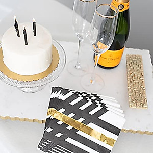 Papyrus Birthday Candles, Black & White (12-Count)