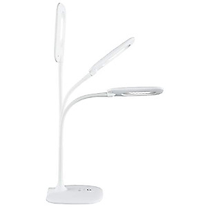 OttLite LED Soft Touch Desk Lamp - 3 Brightness Settings with Energy Efficient Natural Daylight LEDs - Adjustable Flexible Neck & Touch Controls for Tabletops, Home Office, Computer Desk, & Dorms