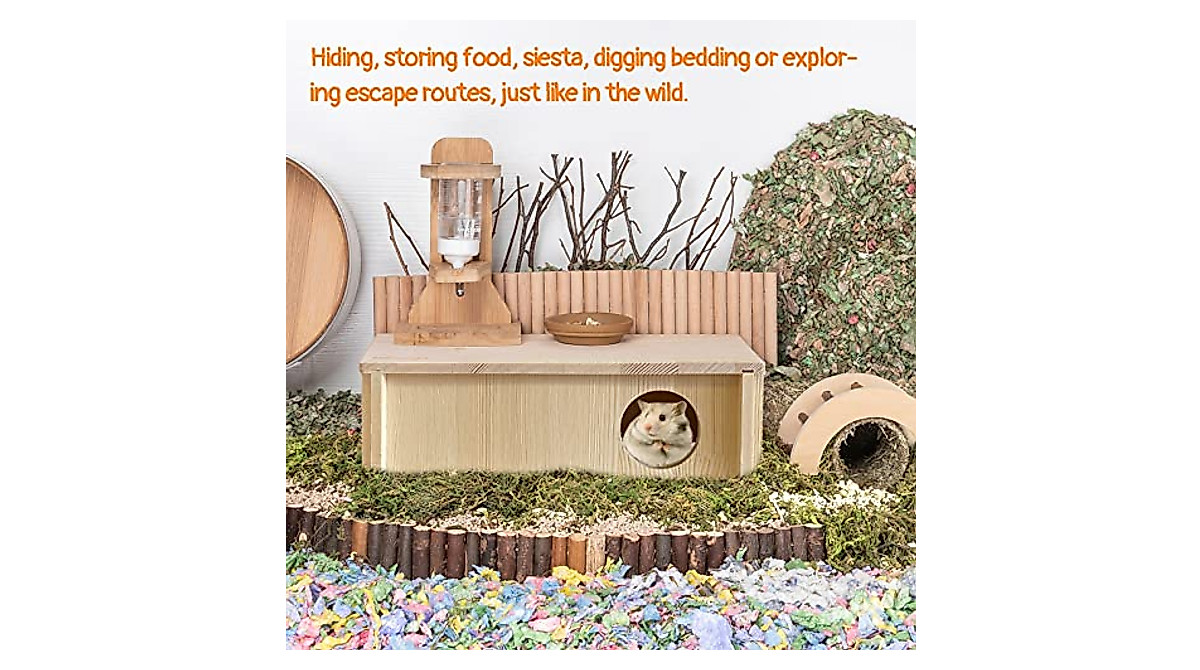 Wooden Hamster Maze with Multiple Chambers & Tunnels | Hamiledyi