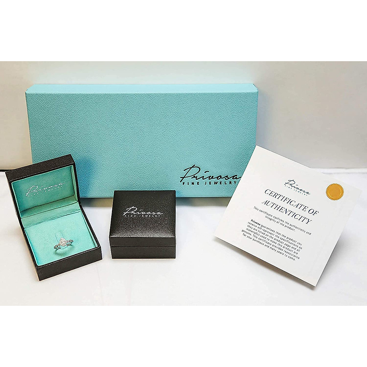 1/2 Carat Natural Diamond Essential Hoop Earrings for Women in 14k White Gold (H-I, SI2-I1, cttw) by Privosa Fine Jewelry