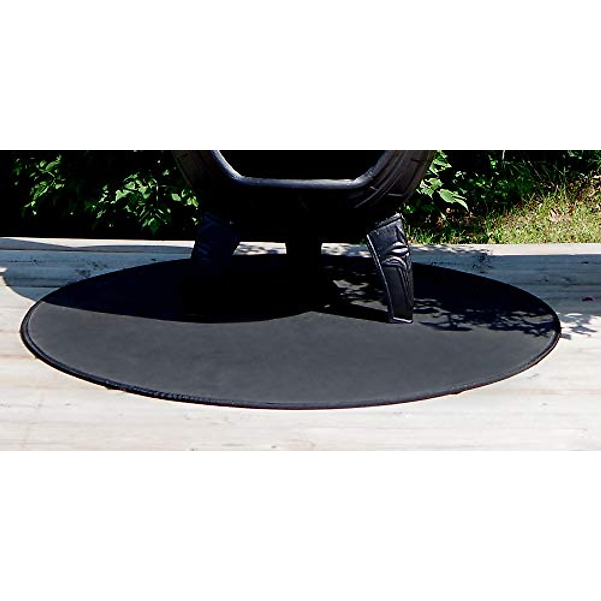 The Blue Rooster Round Flexible Fire Resistant Chiminea Hearth Pad, 36" - CPSC Certified - Fireplace Rug, Thick 6mm Pad Protects Floor, Deck, Patio, and Cushions Knees.
