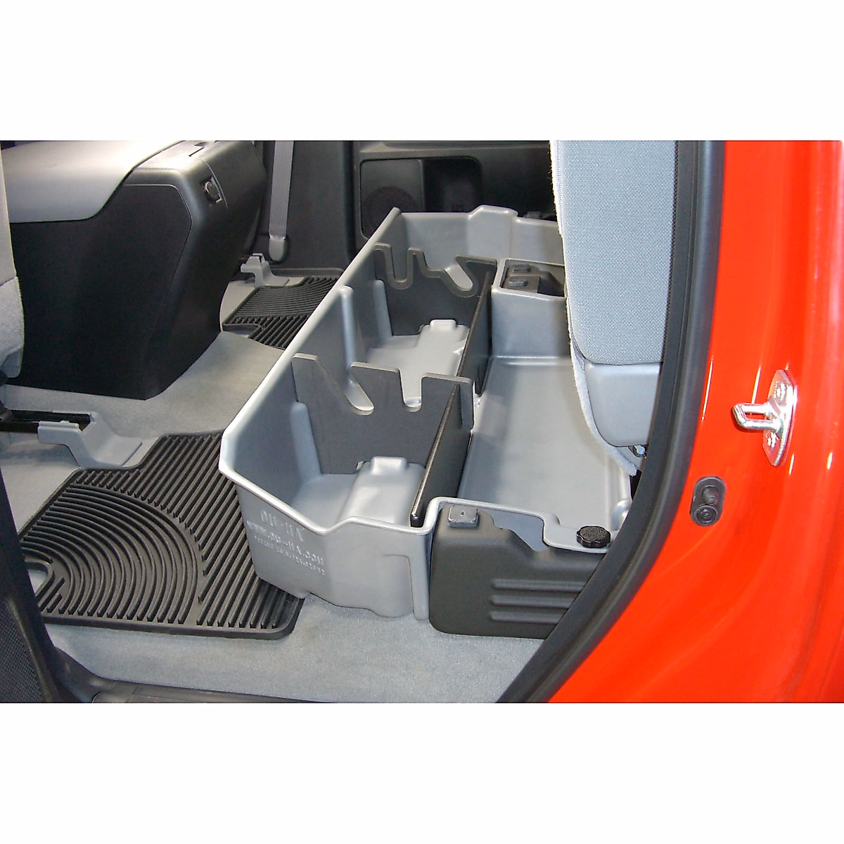 DU-HA Under Seat Storage Fits 07-21 Toyota Tundra Double Cab without Subwoofer, Dk Grey, Part #60052