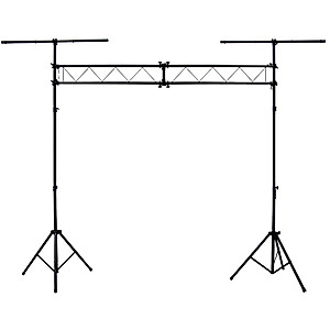 American Sound Connection Pro Audio Mobile DJ Light Stand 10 Foot Length Portable Truss Lighting System with T-Bar