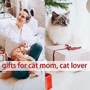 Srucddu 20oz Black Cat Moon Cat Insulated Tumbler With Lid And Straw, 3d Print Vacuum Cat Travel Mug Stainless Steel Coffee Tumbler Cup, Cat Gifts Cat Lover Tumbler for Cat Mom Women Girl